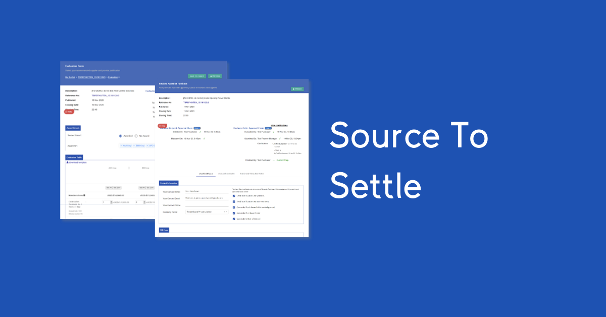 Source to Pay | Procurement | TenderBoard eProcurement
